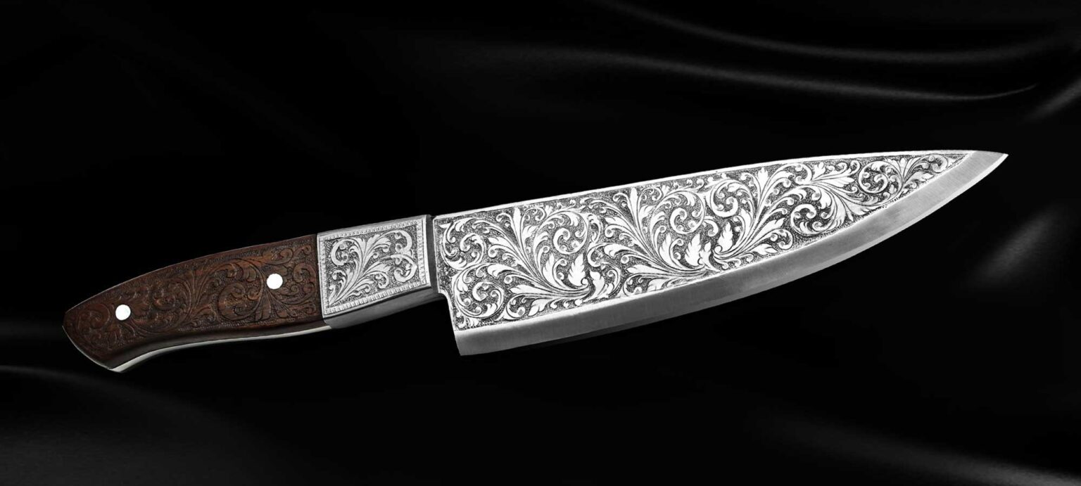 Engraved Chef Knife | Custom Engraved Knives | Fusion Layers